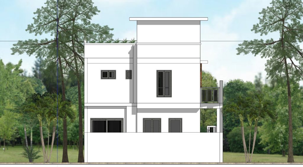 3 Bedroom House Plan Plot Size 9x15 - SamPhoas Plan