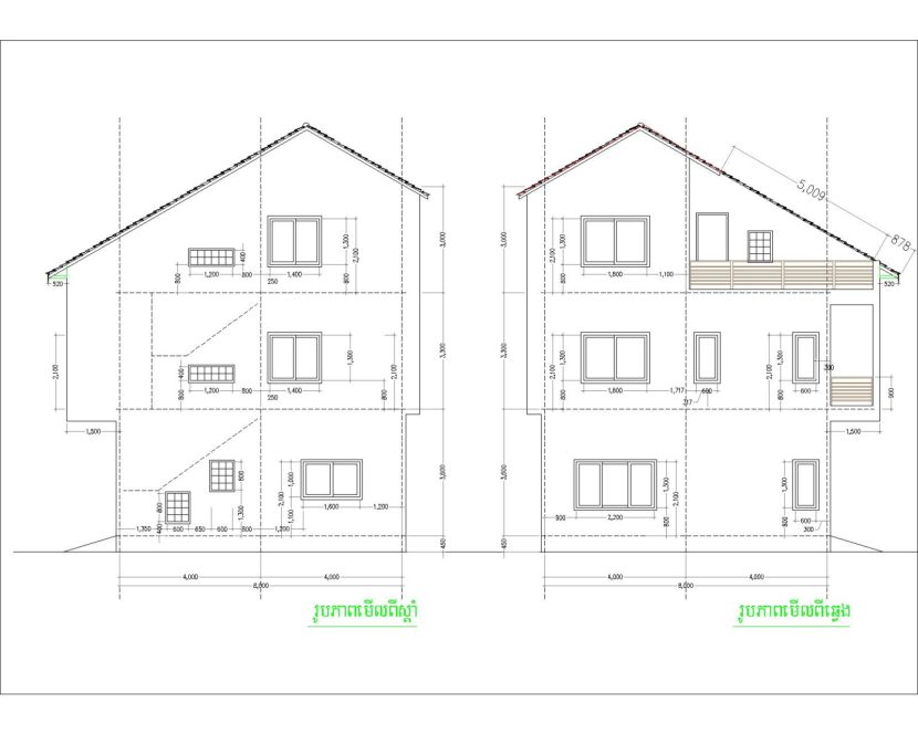 Tiny House 5.6*8m - Drawing From 2D and 3D - SamPhoas Plan