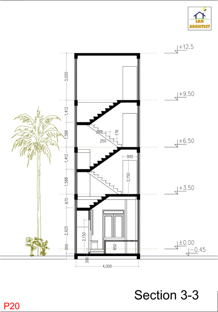 Small Modern House Designs Plan 4x6 Meter - SamPhoas Plan