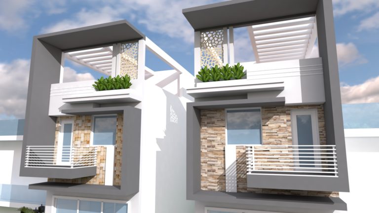 Narrow House Design front size 5m - SamPhoas Plan