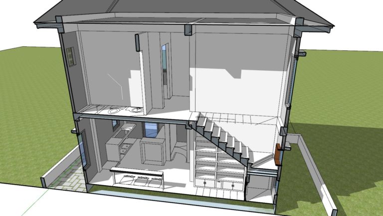 4 Bedrooms Home Design Plan 8x10m - SamPhoas Plan