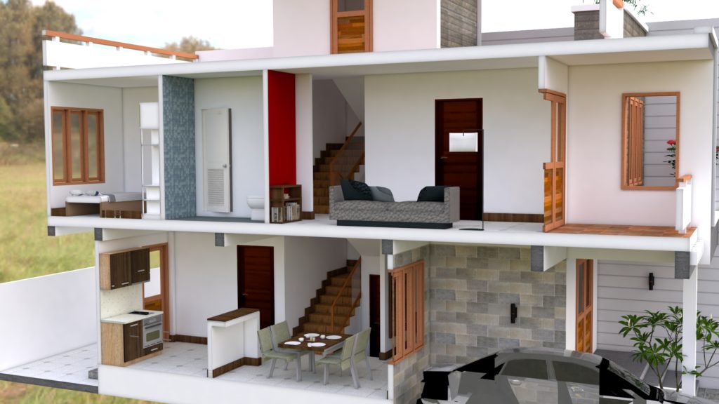 Interior Design Plan 7x15m Walk Through with Full Plan 4Beds - SamPhoas ...