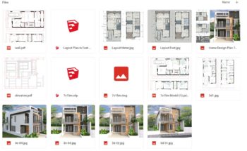 Home Design Plan 7x15m with 5 Bedrooms - SamPhoas Plan