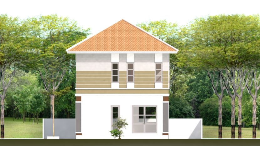 Home Design Plan 7x7m with 3 Bedrooms - SamPhoas Plan