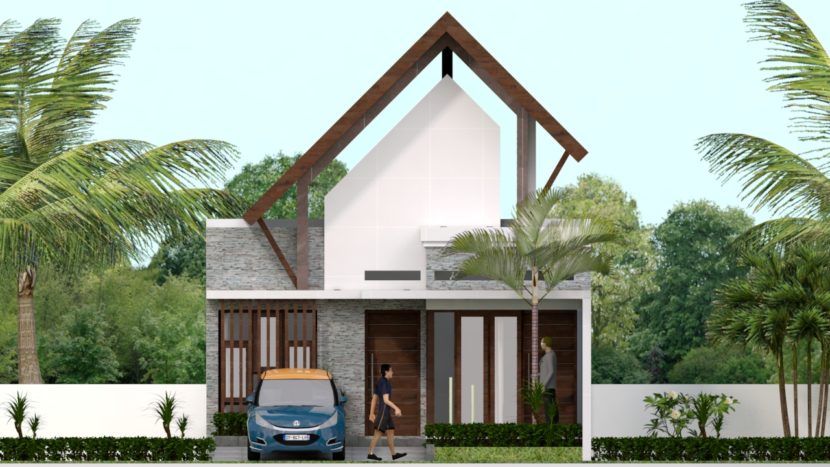 One Story Home Design 7x15m - SamPhoas Plan
