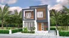 Home Design Plan 6.5x7.5M 2 Bedrooms - SamPhoas Plan